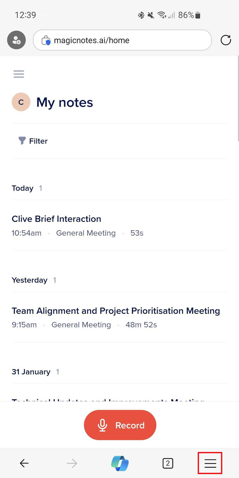 Guide for shortcutting to Magic Notes on your mobile – Help Centre