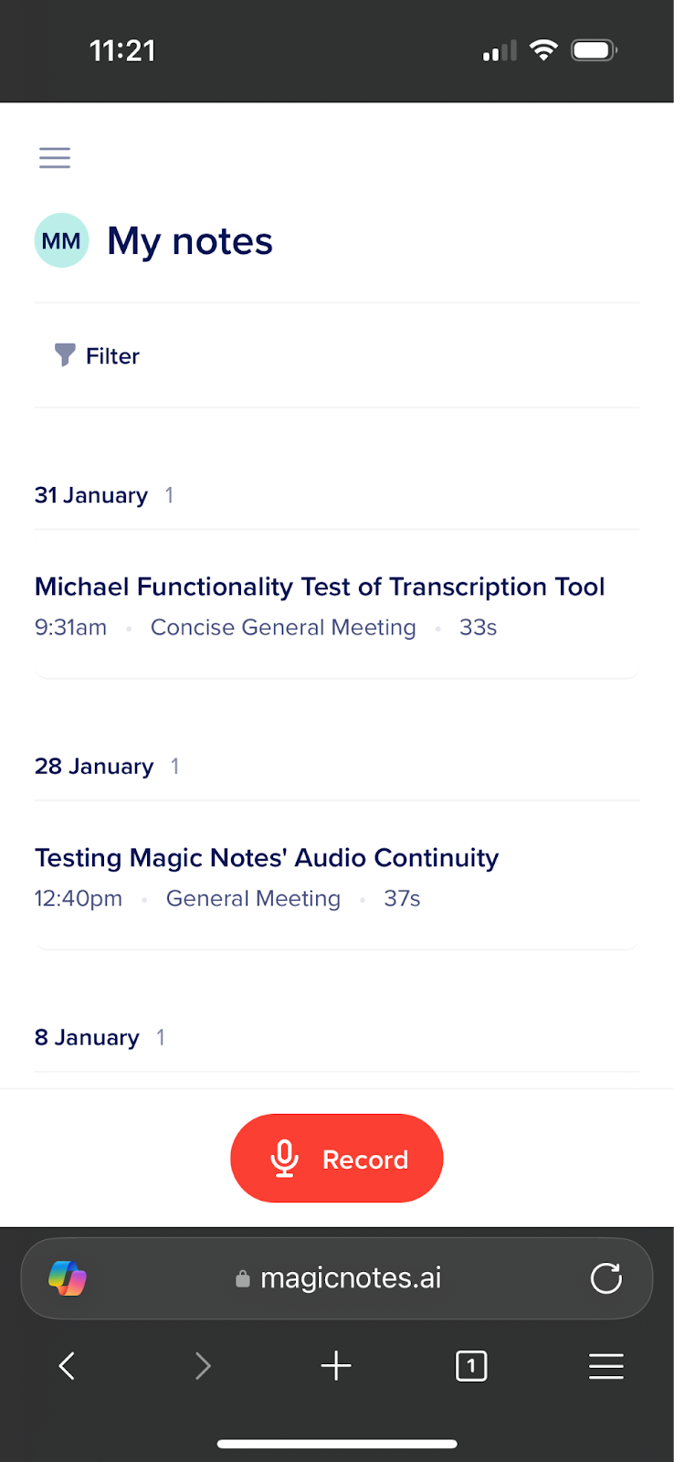 Guide for shortcutting to Magic Notes on your mobile – Help Centre